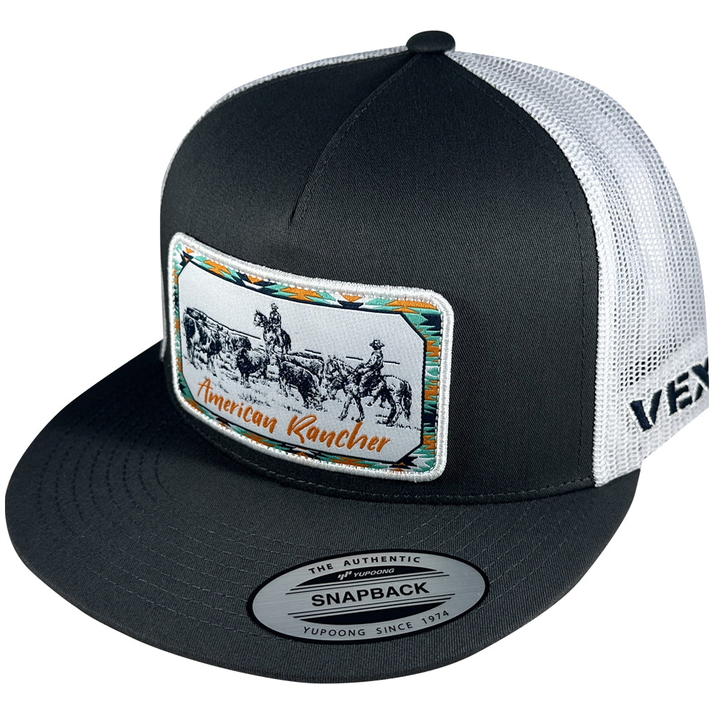 American Rancher - Checking Cows - Charcoal/White Mesh – VEXIL BRAND