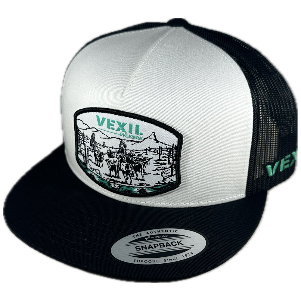 Vexil Western - Cattle Drive - Black/White/Black Mesh – VEXIL BRAND
