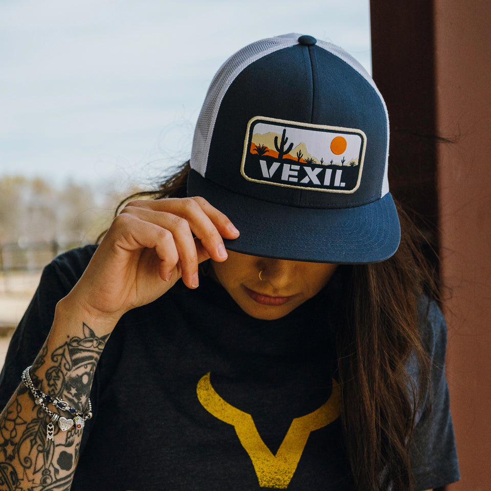 Vexil Brand - Desert Heat - Navy/White Mesh – VEXIL BRAND
